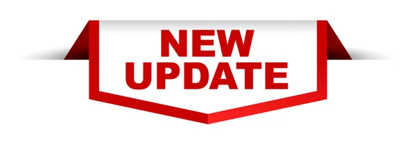 Red and white banner new update Stock Vector by ©houbacze 249240272