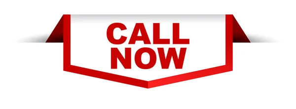 Red vector banner call now Stock Vector by ©houbacze 250983684
