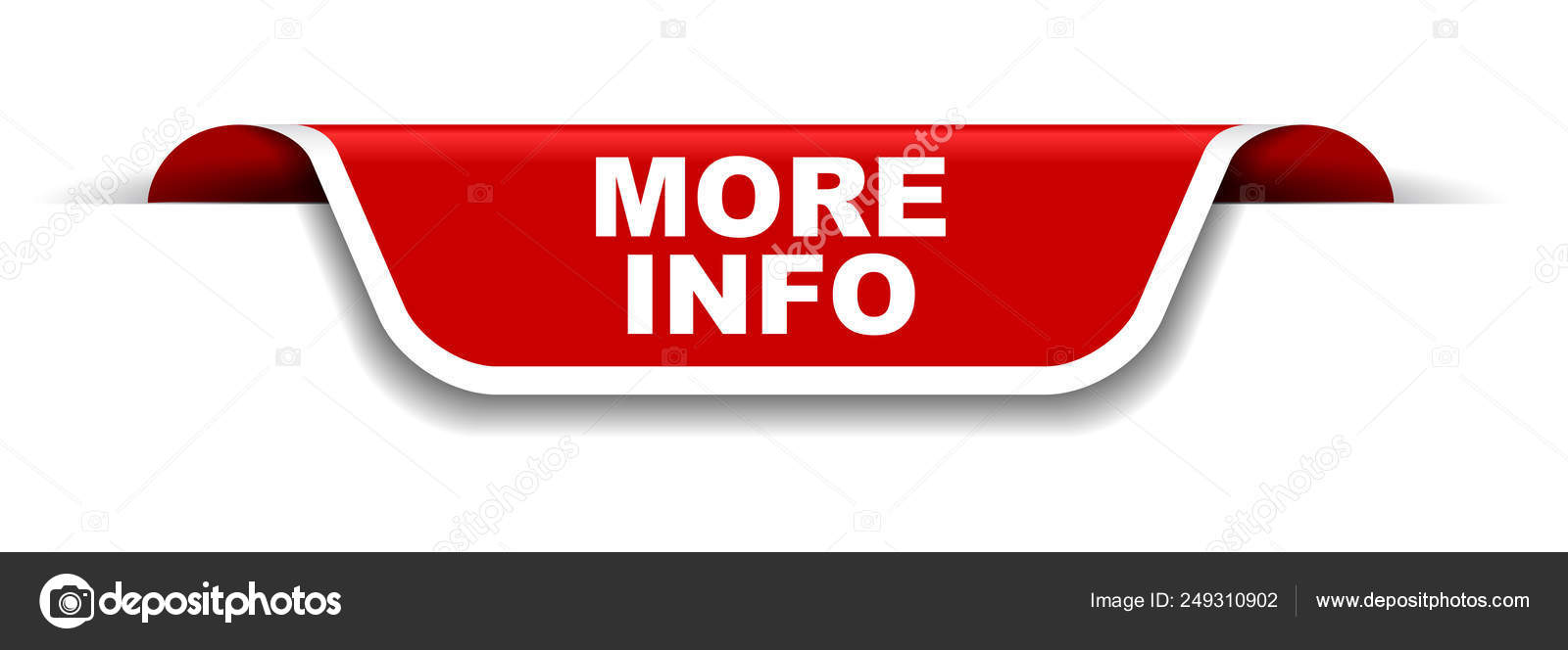 Red and white banner more info Stock Vector by ©houbacze 249310902