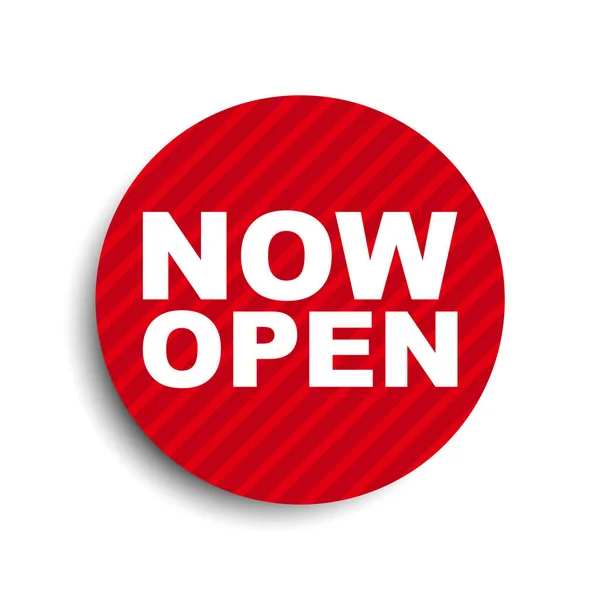 Now open, red vector now open, banner now open Stock Vector by ...