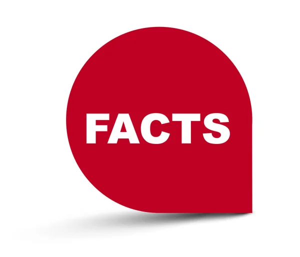 Røde vektor boble banner fakta Stock-vektor af ©houbacze 248273336