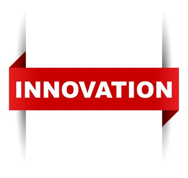 Red vector banner innovation Stock Vector by ©houbacze 250960640