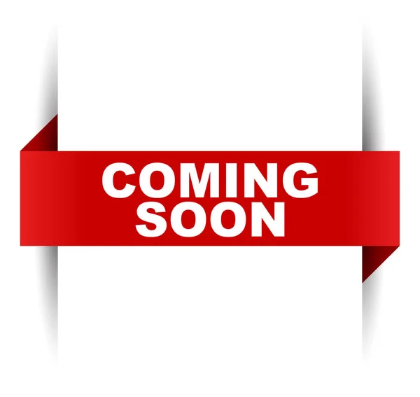 Red Vector Banner Coming Soon Stock Vector Image by ©houbacze #246893826