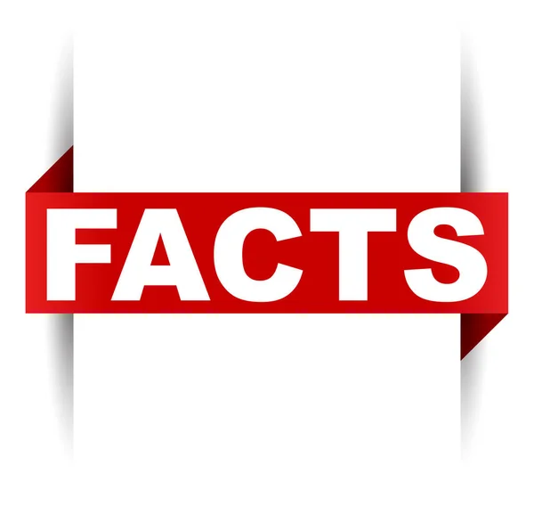 Røde vektor boble banner fakta Stock-vektor af ©houbacze 248273336