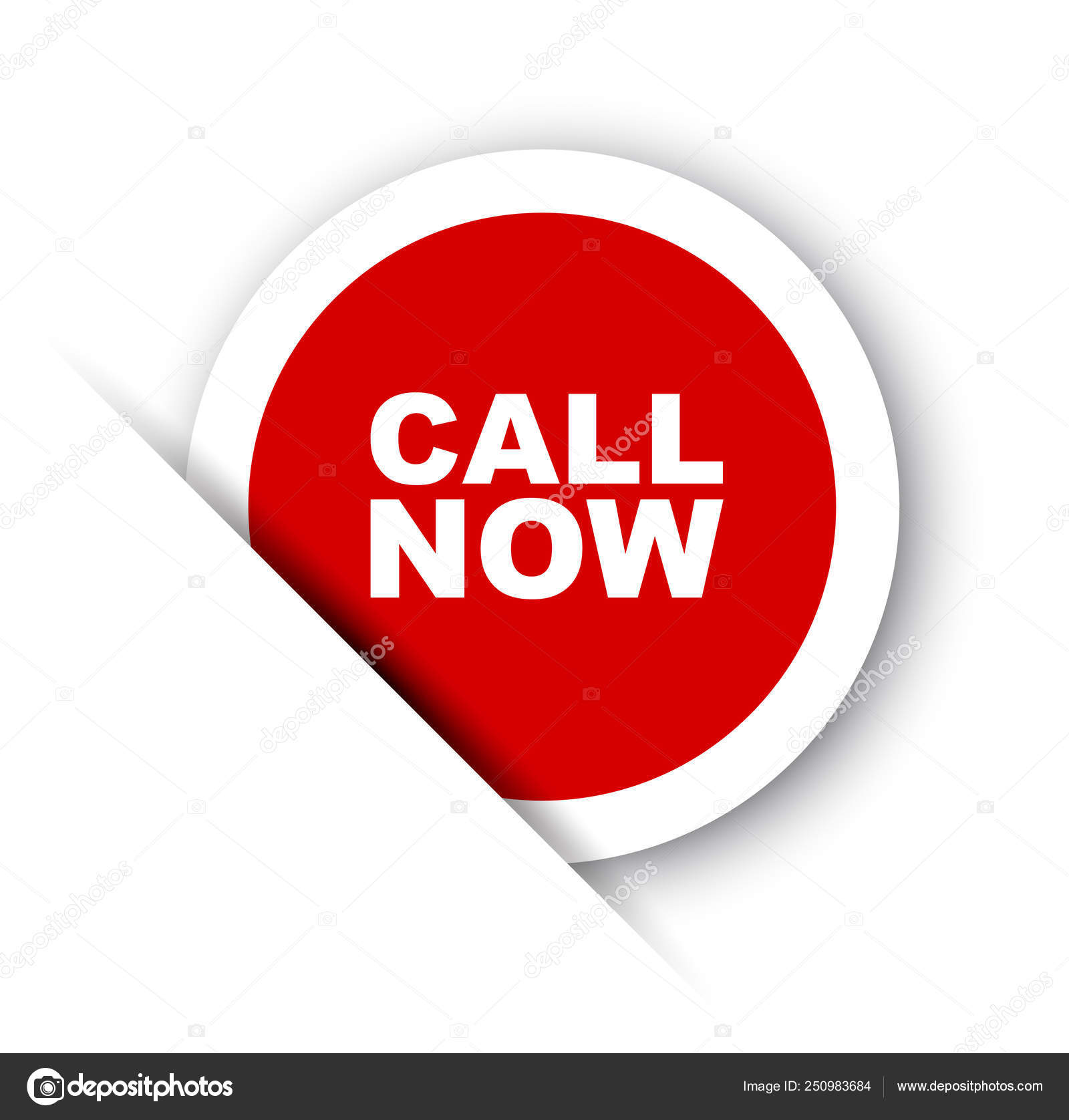 Red vector banner call now Stock Vector by ©houbacze 250983684