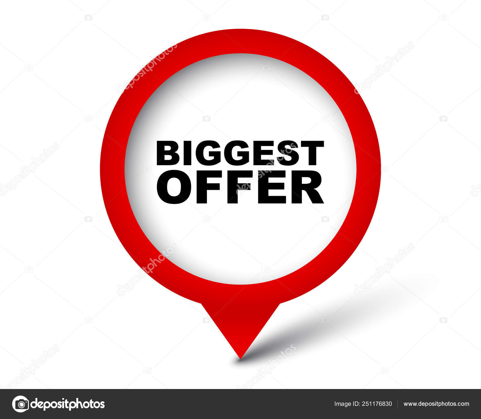 Red vector banner biggest offer ⬇ Vector Image by © houbacze | Vector ...
