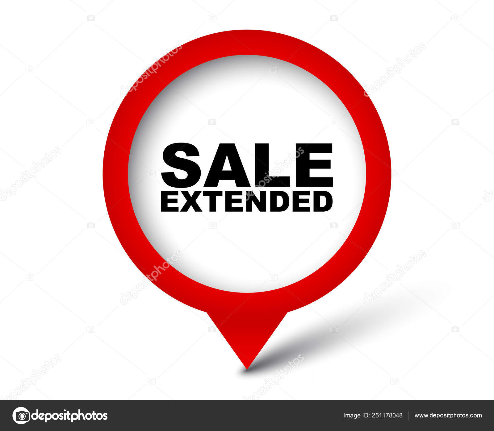 Red vector banner sale extended Stock Vector by ©houbacze 251178048