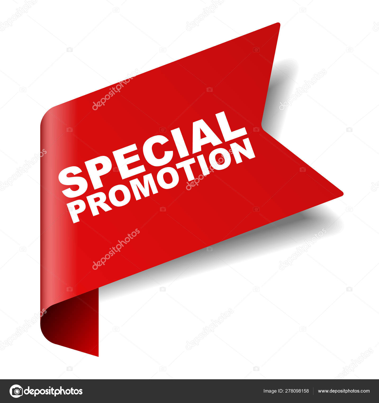 Red vector banner special promotion Stock Vector by ©houbacze 278098158