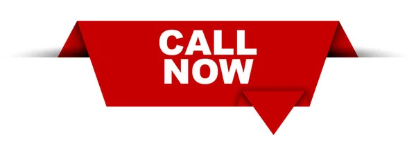 Red vector banner call now Stock Vector by ©houbacze 250983684