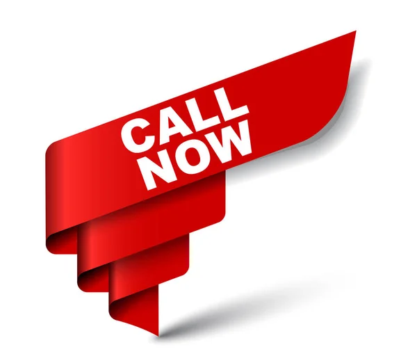 Red vector banner call now Stock Vector by ©houbacze 250983684