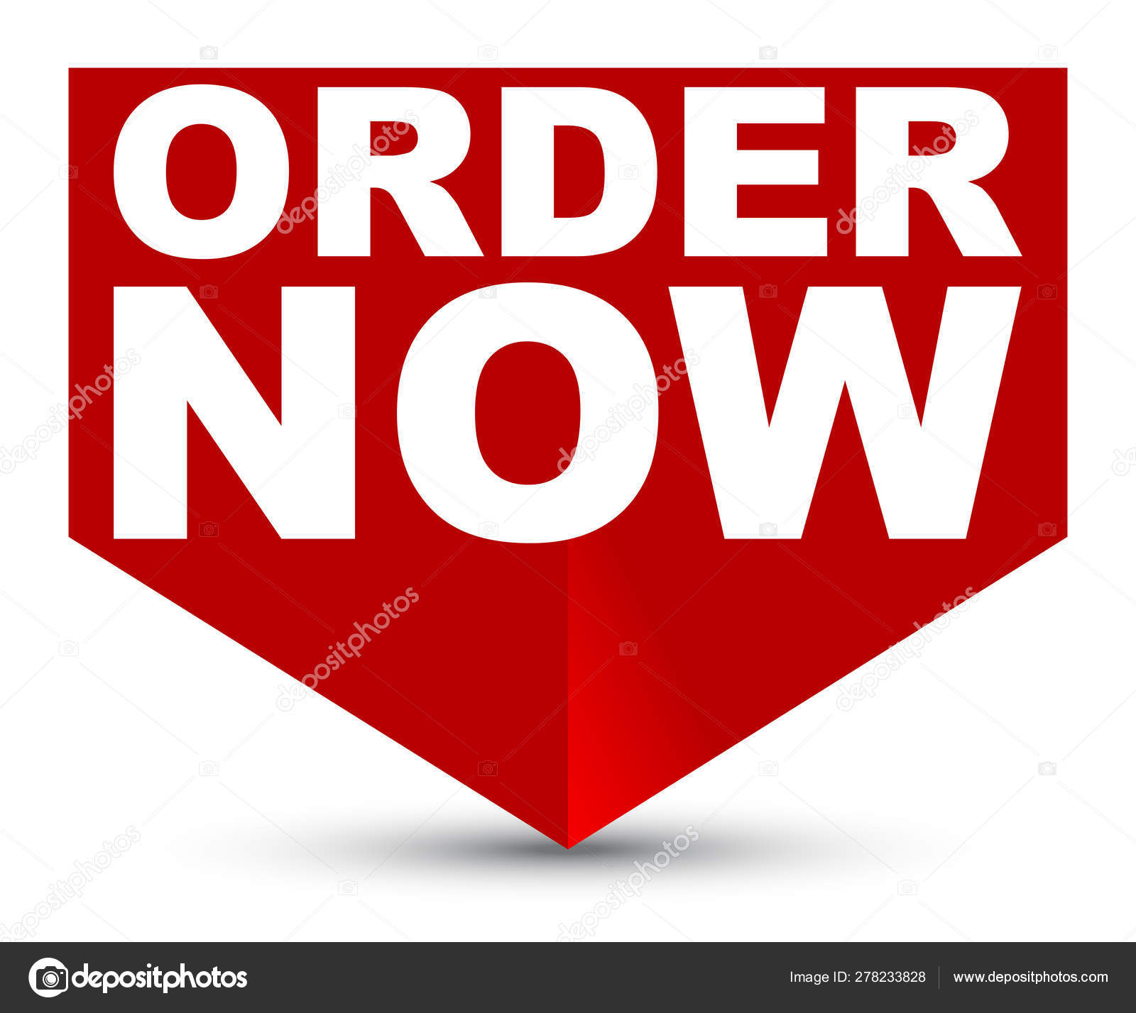 Rojo vector banner orden ahora Vector de stock #278233828 de ©houbacze