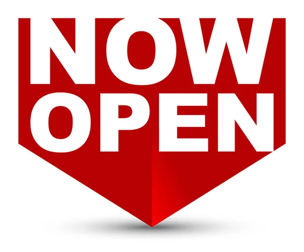 Now open, red vector now open, banner now open Stock Vector by ...