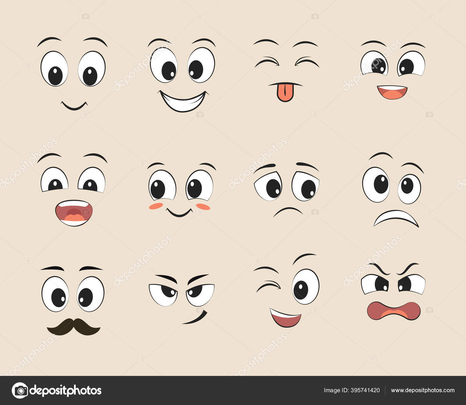 Silly Faces Cartoon