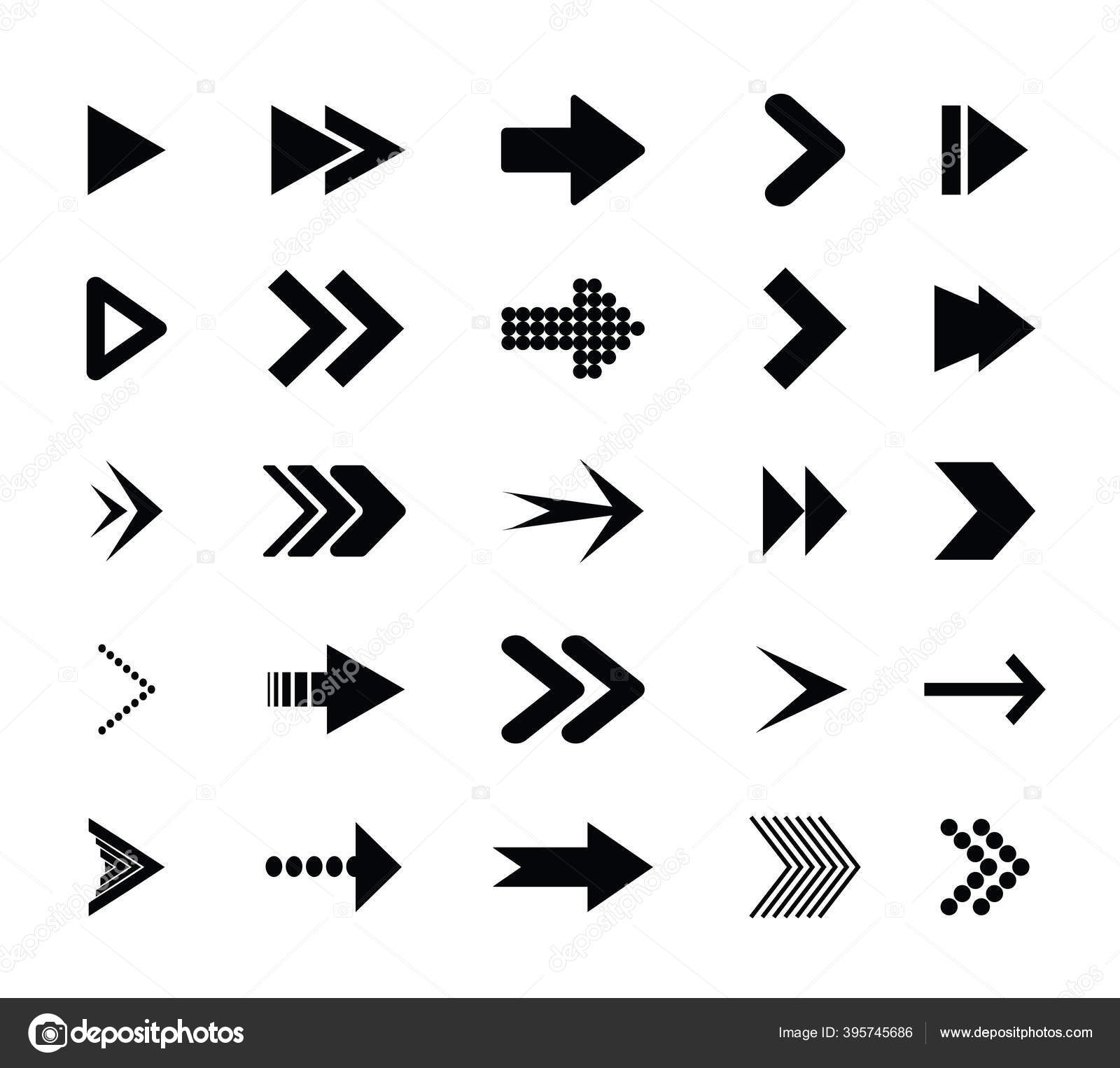 Arrow Icons Icons Cursor Button Label Next Page Web Interface Stock ...