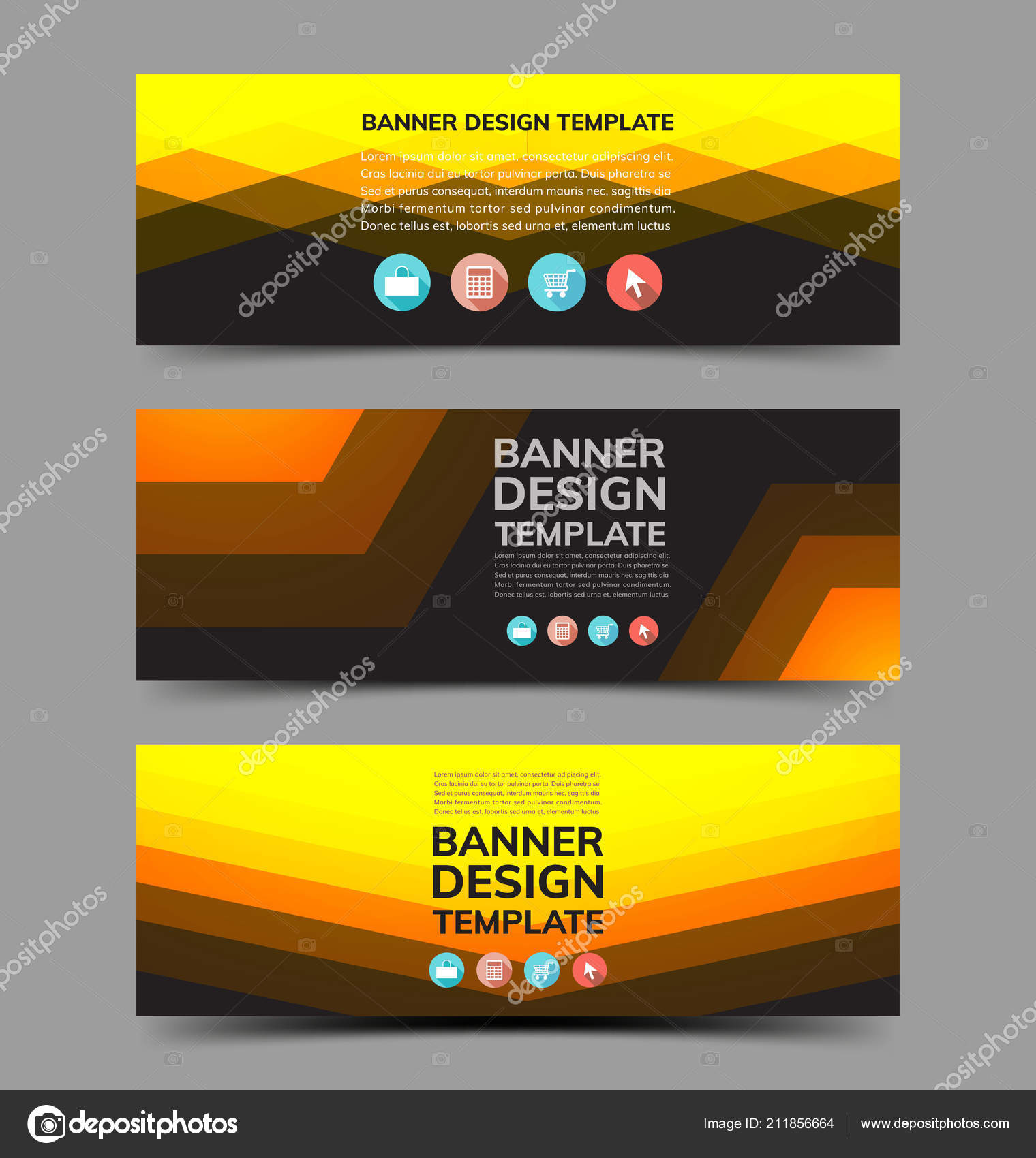 Multipurpose Layout Design Banner Template Background Stock Vector ...
