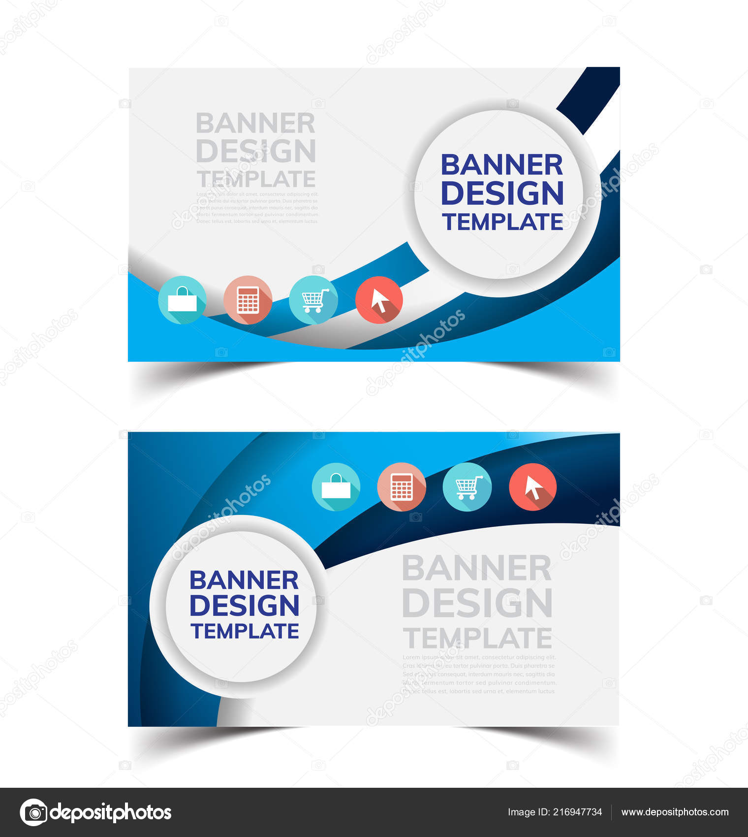 Multipurpose Layout Design Banner Template Background Stock Vector ...