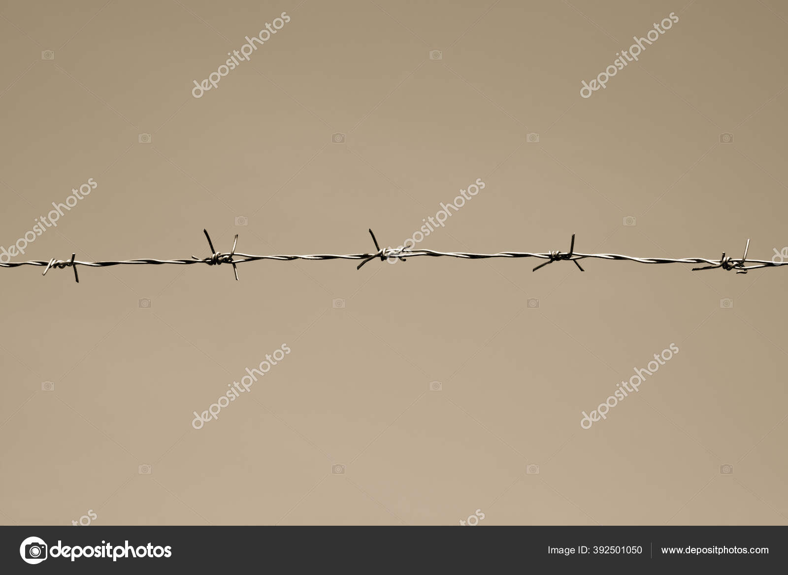 Barbed Wire Grey Background — Stock Photo © estherpoon #392501050