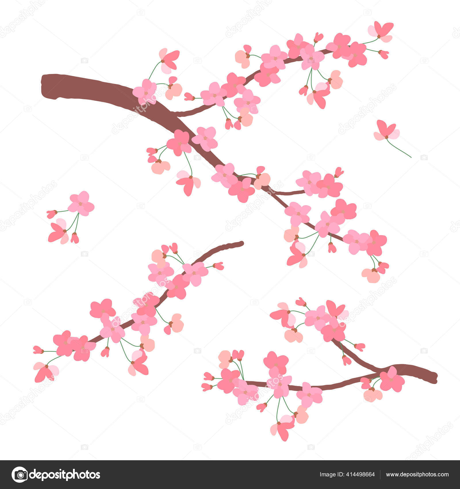 Pink Cherry Blossom Symbol