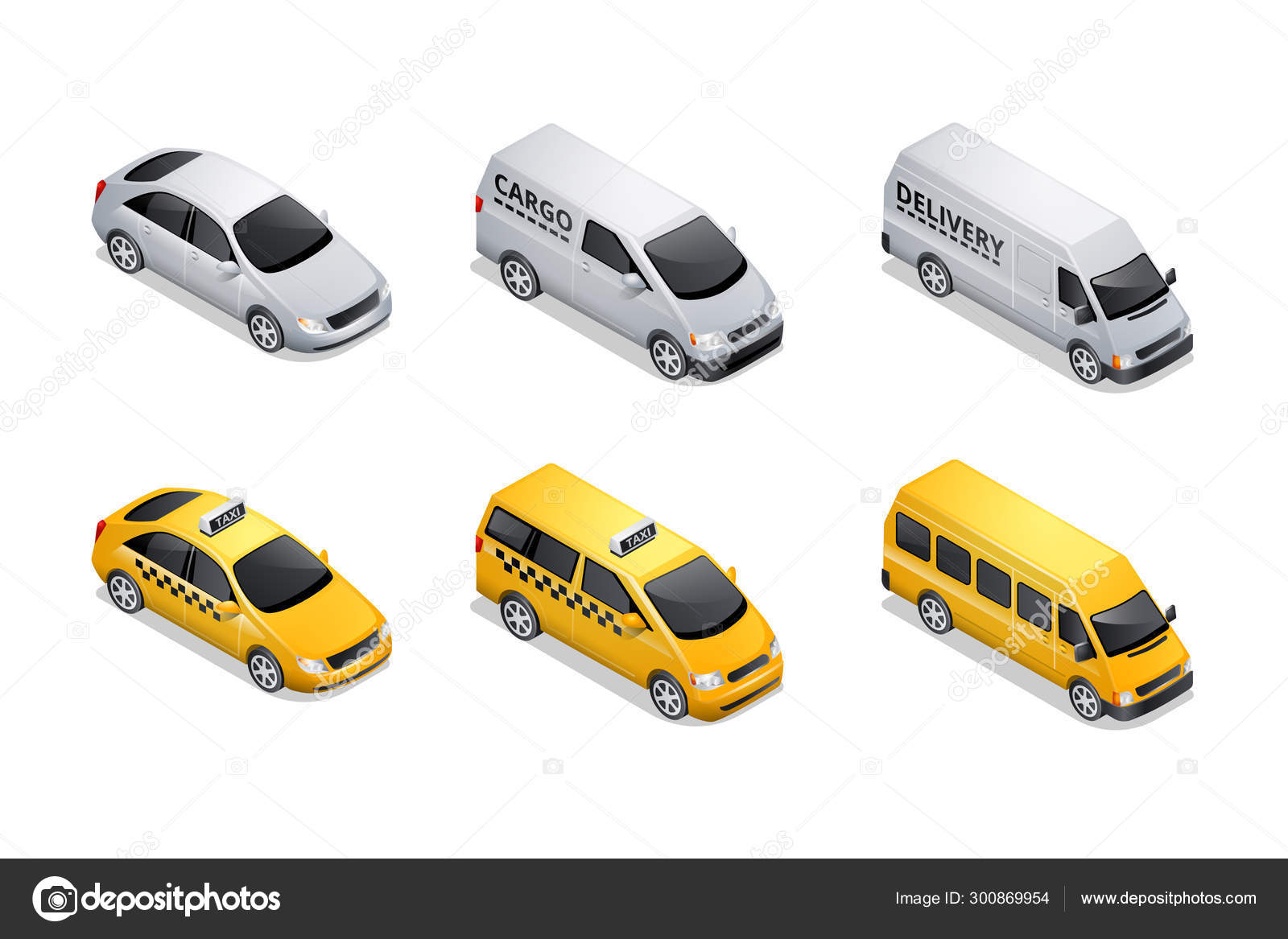 Isometric car icons isolated on white Stock Vector Image by ©klyaksun ...