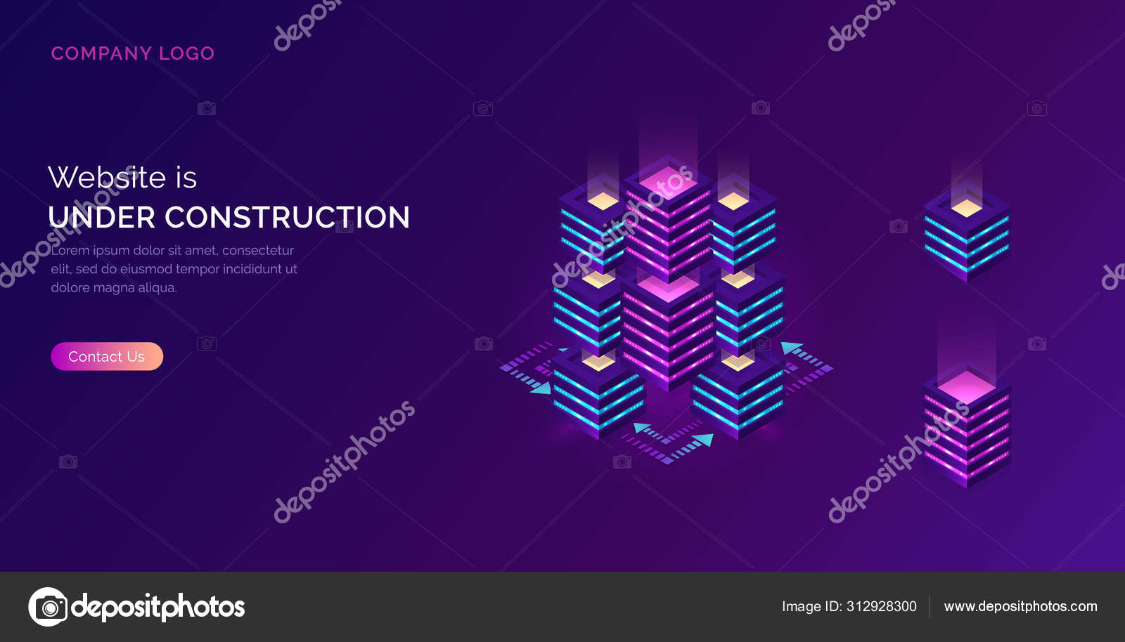 Website under construction, maintenance work error Stock Vector Image ...