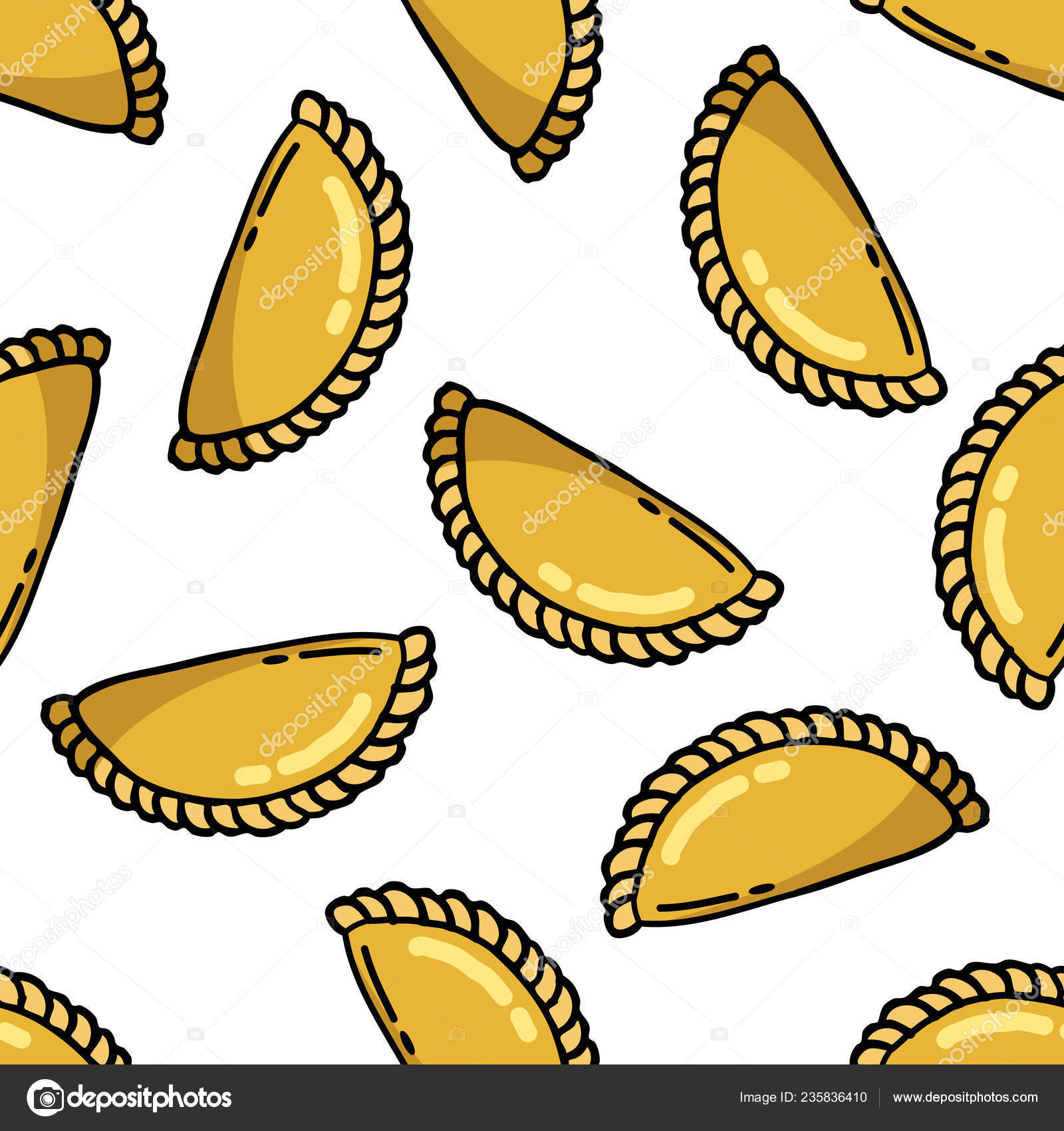 Empanada Stuffed Bread Pastry Baked Fried Many Countries Latin America ...