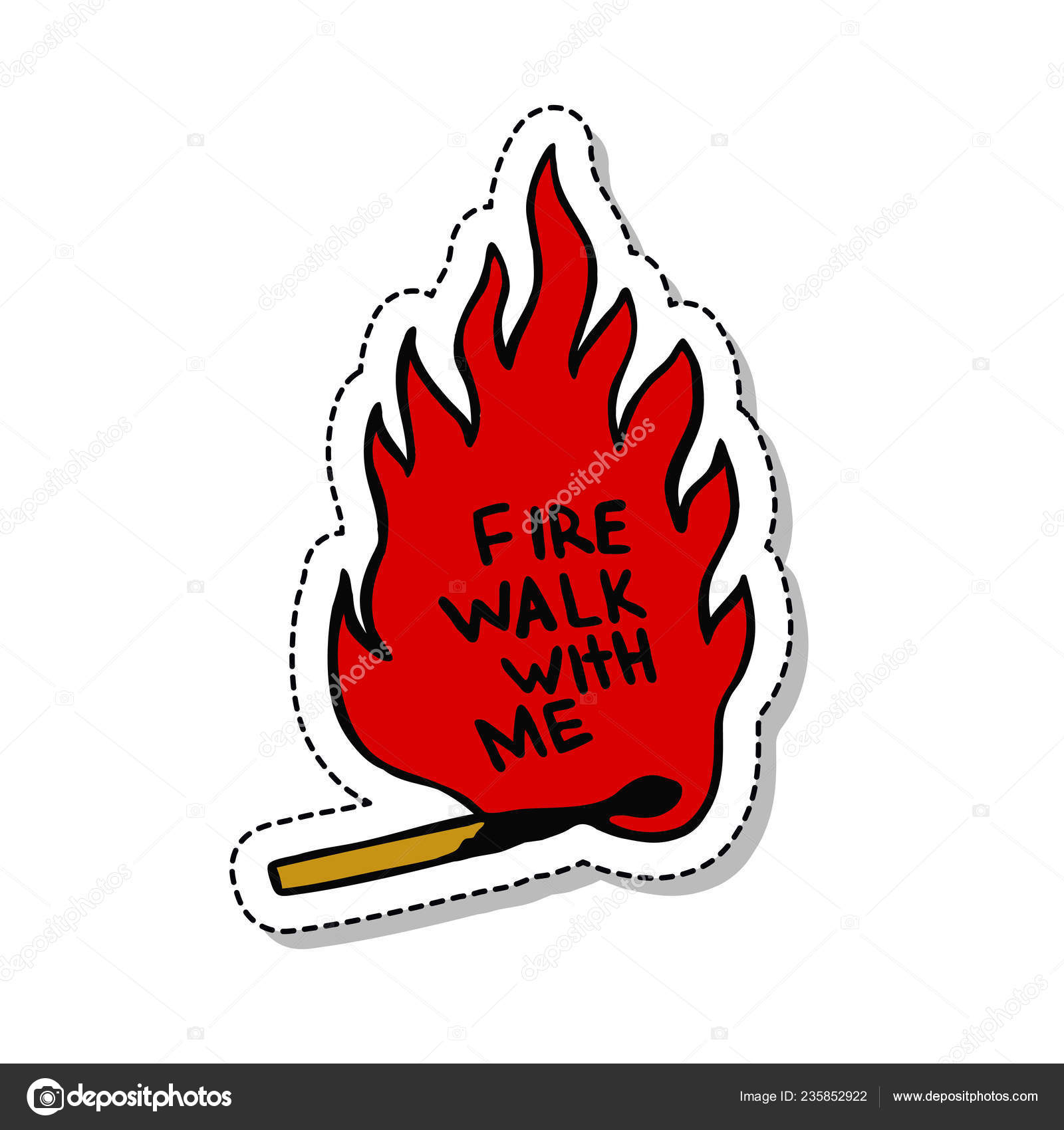 Match Illustration Fire Walk ⬇ Vector Image by © pani_chernous | Vector ...