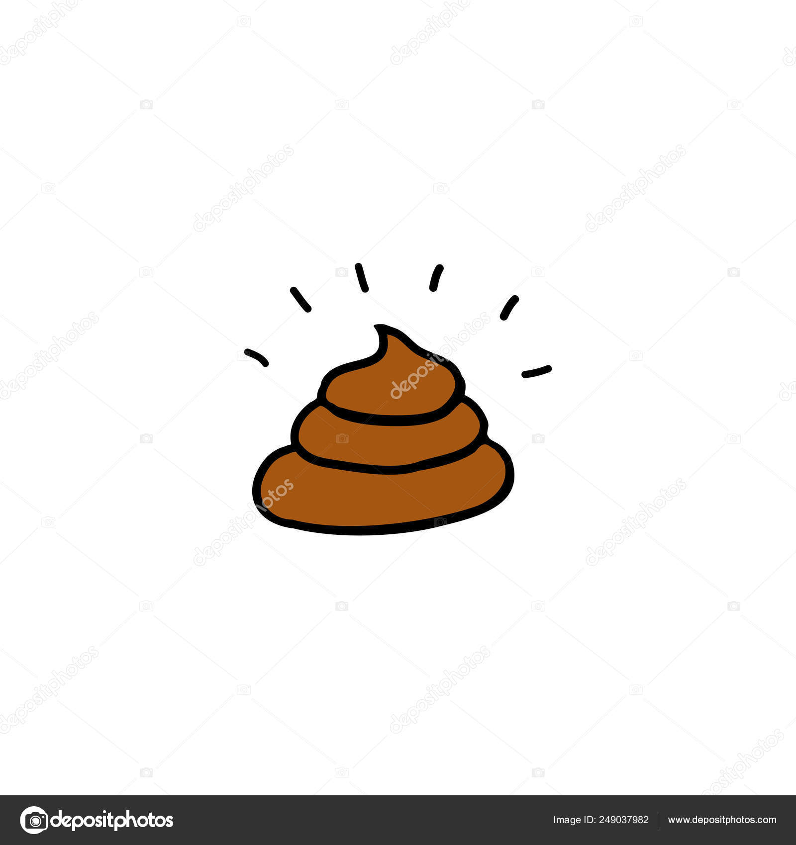 Icône doodle caca image vectorielle par pani_chernous © Illustration ...