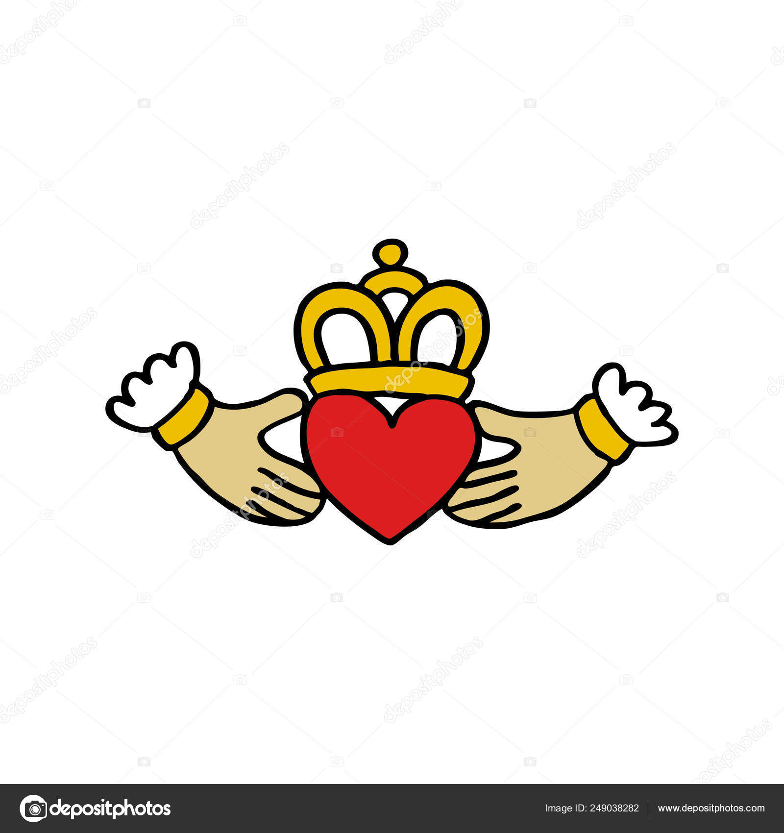 Claddagh Symbol Drawing