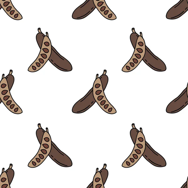 Carob Seamless Doodle Pattern Stock Vector Image by ©pani_chernous ...