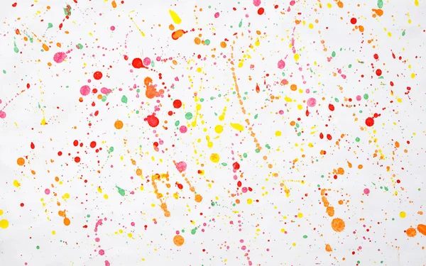 Watercolor splatters. Abstract splatter multicolor on white background ...
