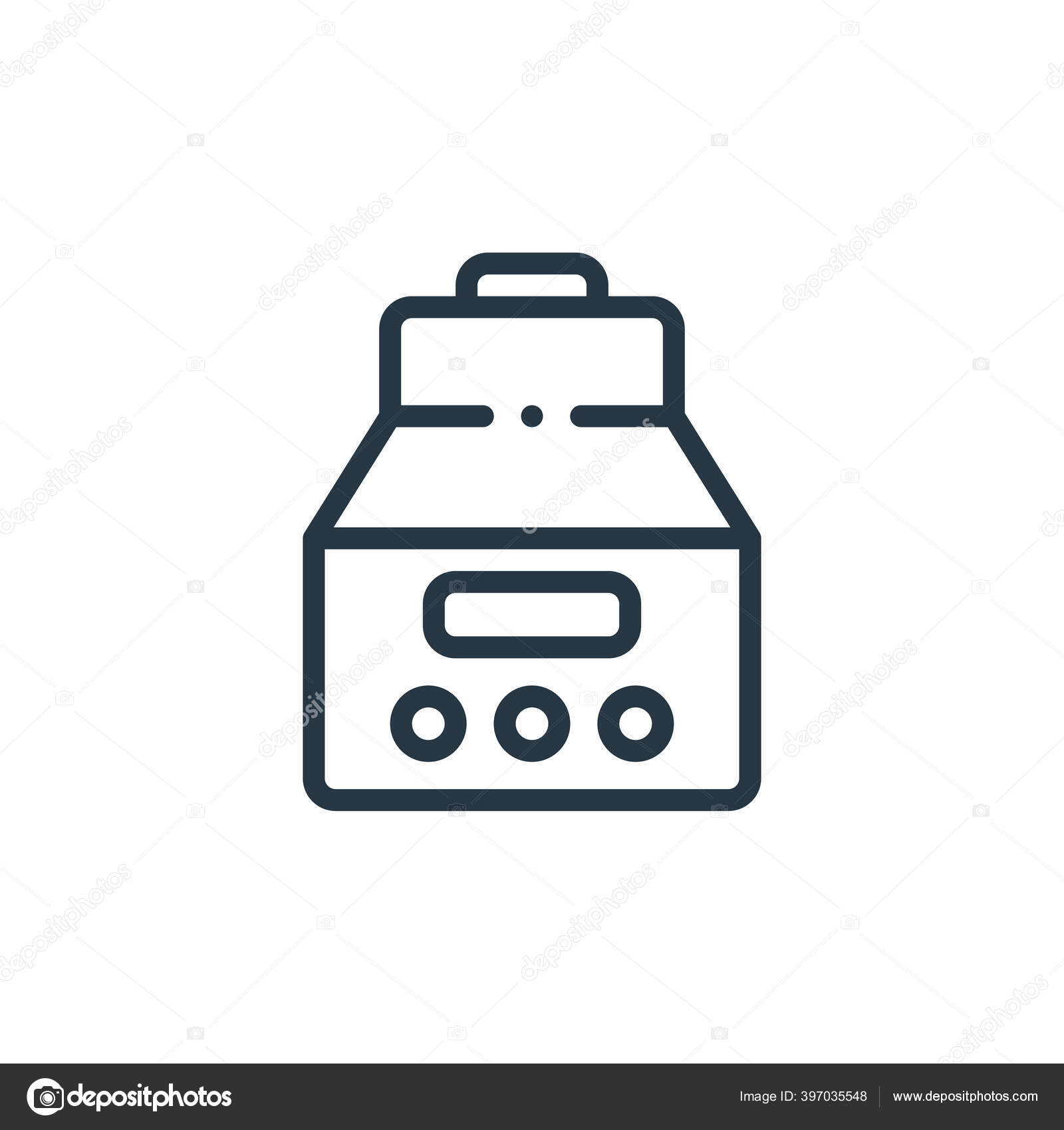 Centrifuge Icon Vector Laboratory Concept Thin Line Illustration ...