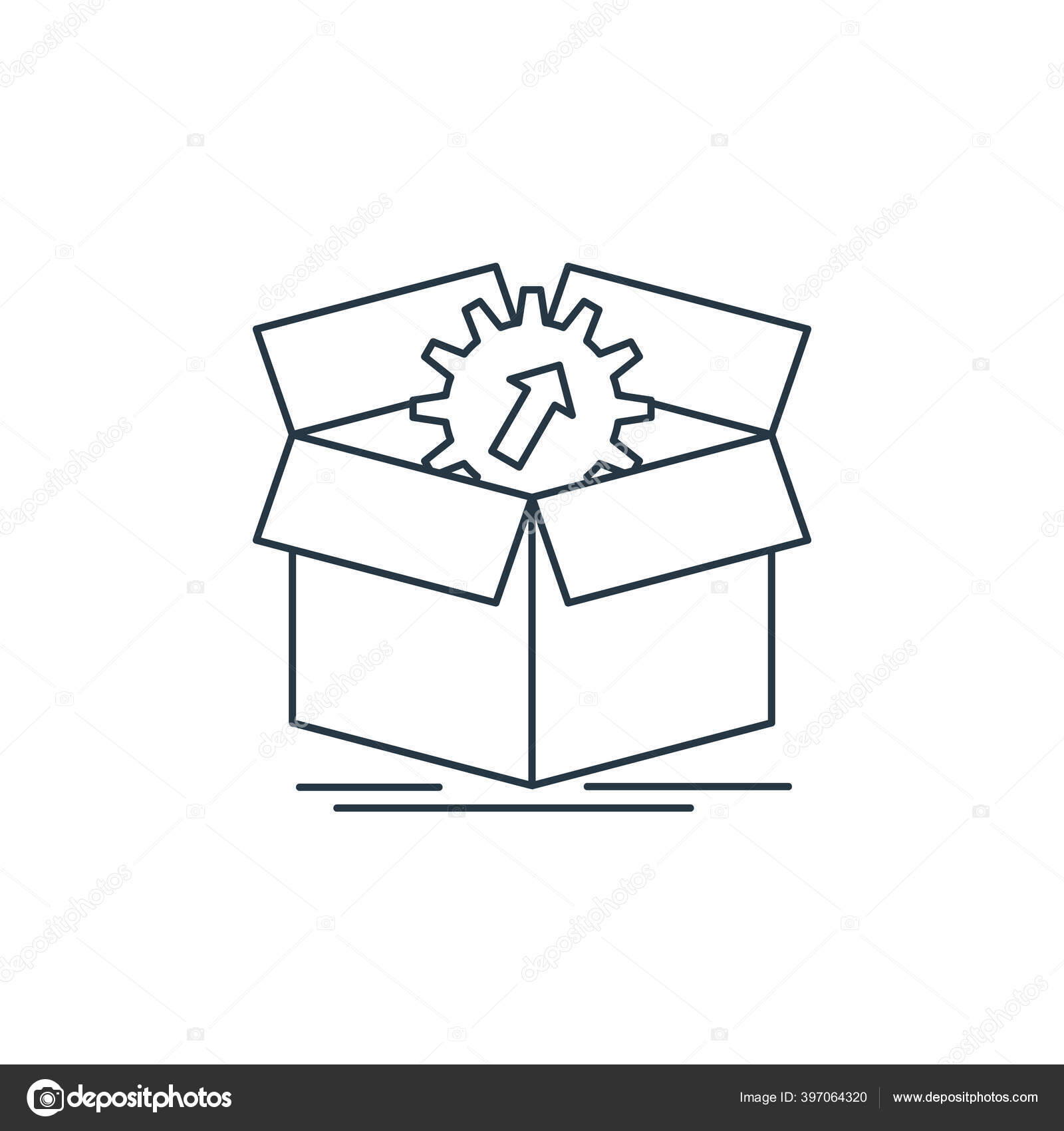 Upload Icon Vector Analytic Investment Balanced Scorecard Concept Thin Line Stock Vector Image ...