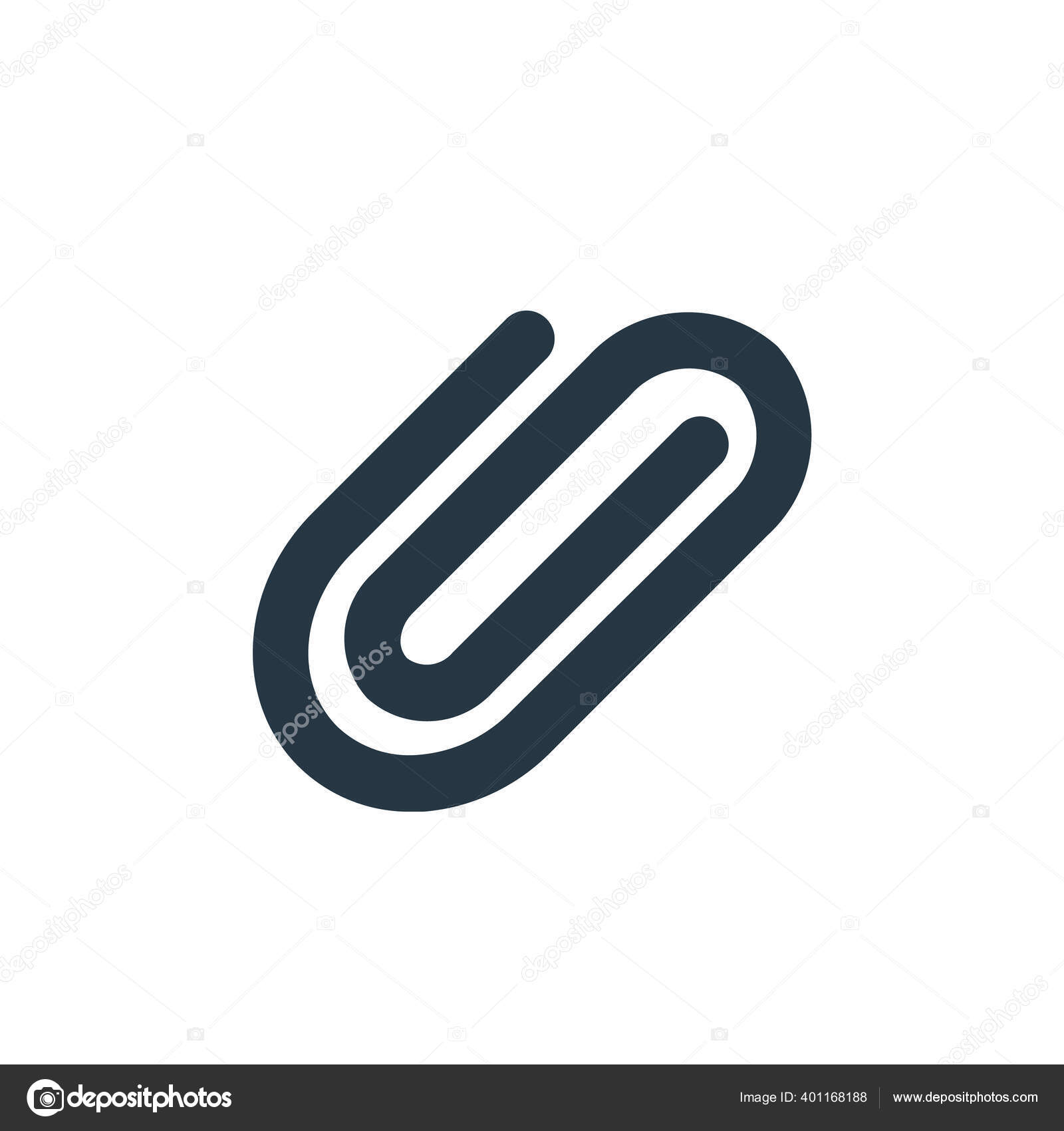 Attachment Icon Vector Essentials Concept Thin Line Illustration ...