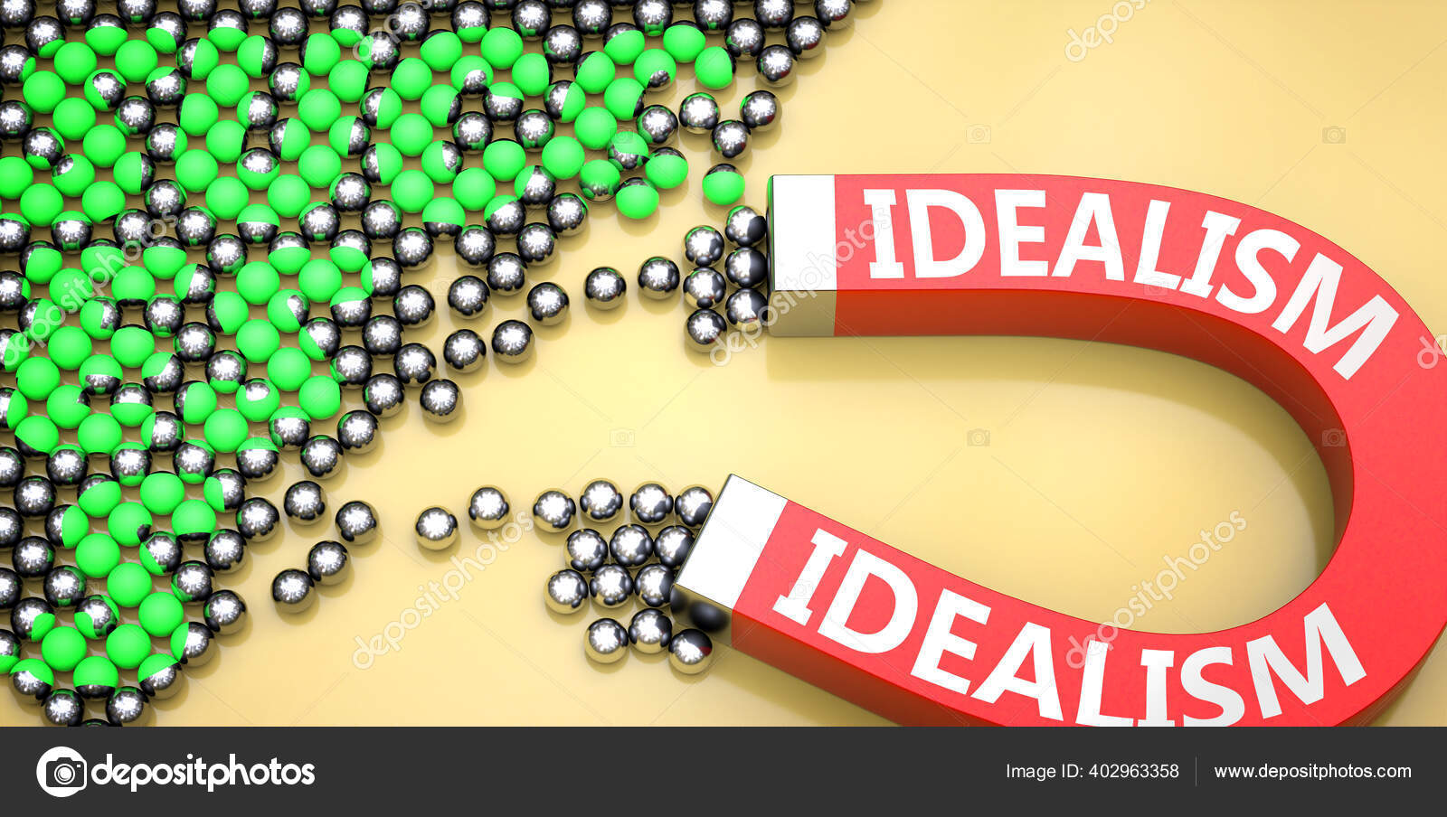 Idealismo Atrae Éxito Representado Como Palabra Idealismo Imán Para ... Idealismo Atrae Éxito Representado Como Palabra Idealismo Imán Para ...