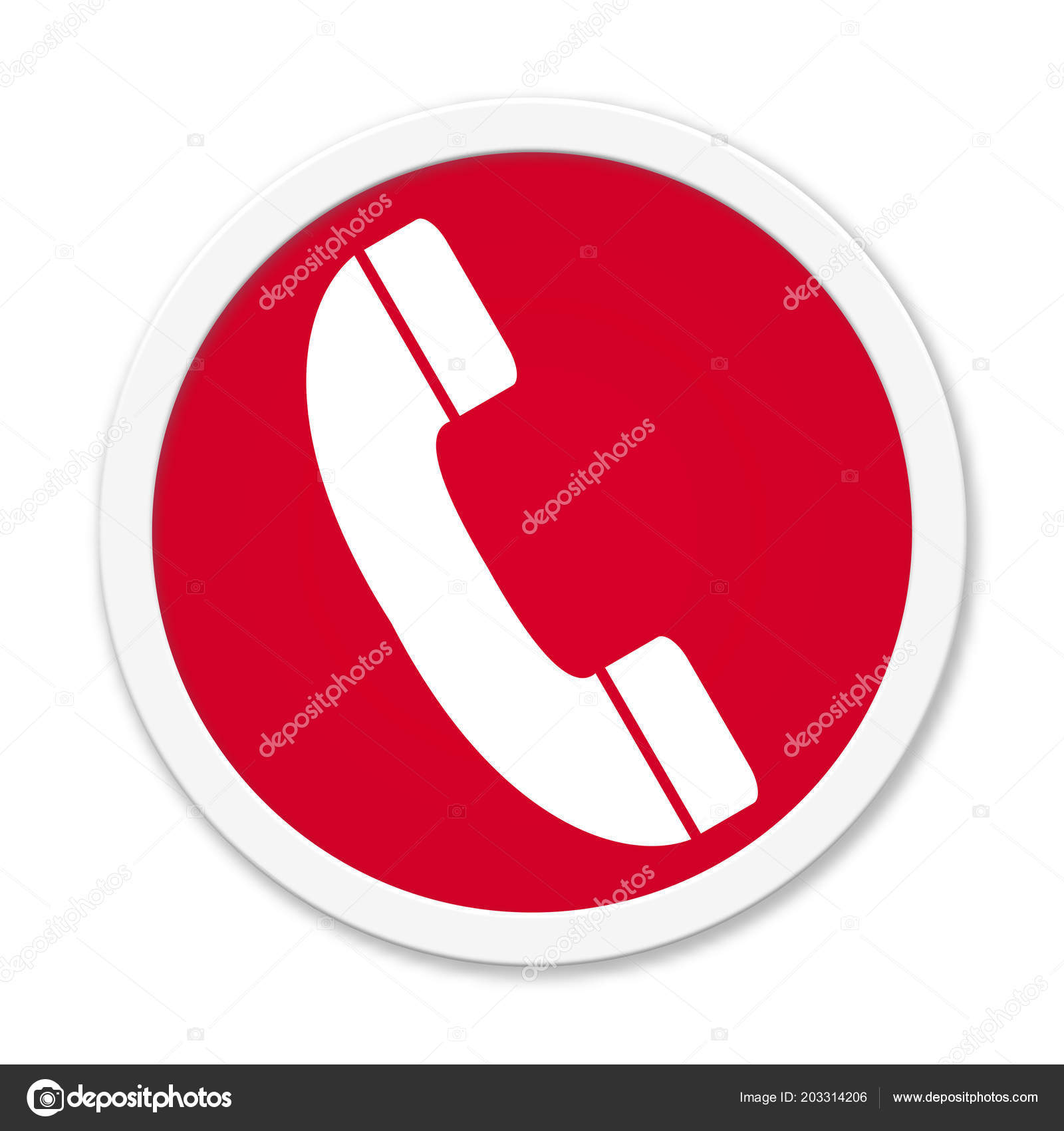 Red Telephone Icon
