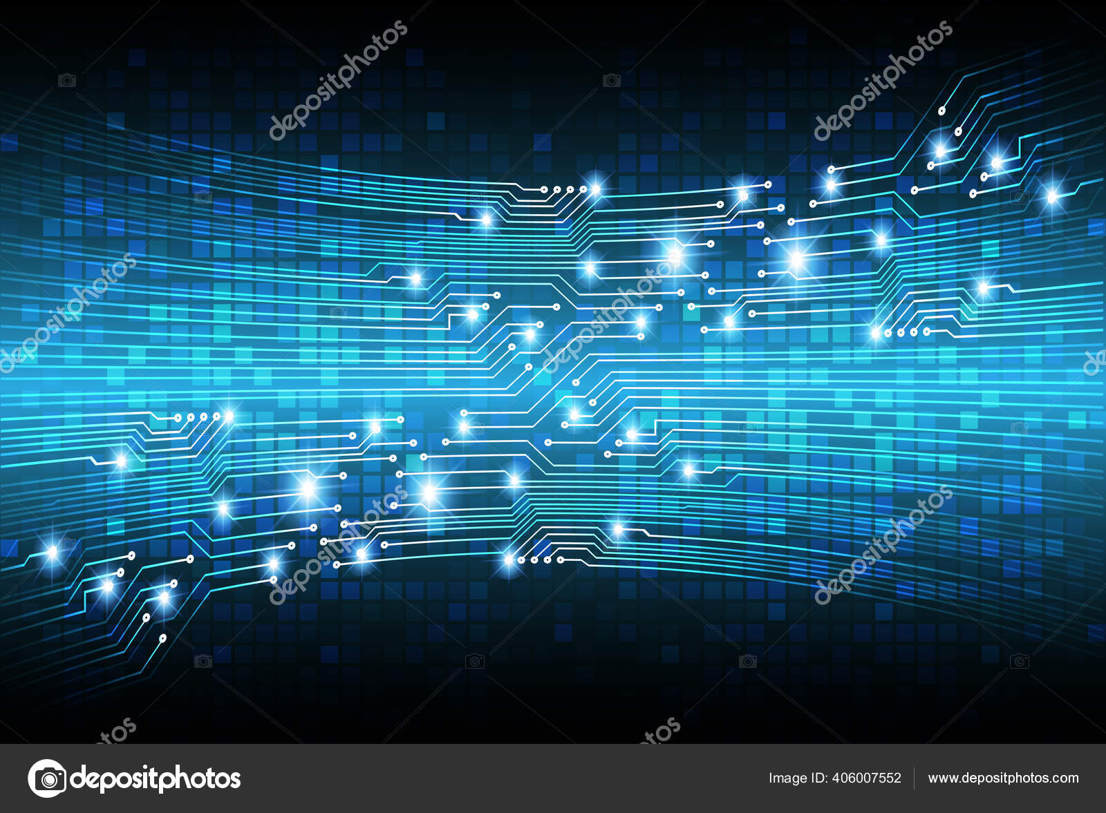 Blue Cyber Circuit Future Technology Concept Background Stock Vector Image by ©titima157@gmail ...