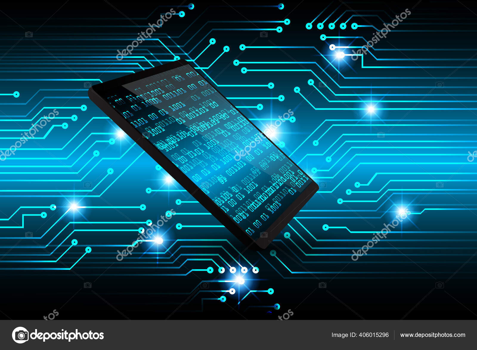 Mobile Phone Safety Concept Closed Padlock Digital Cyber Security Stock ...