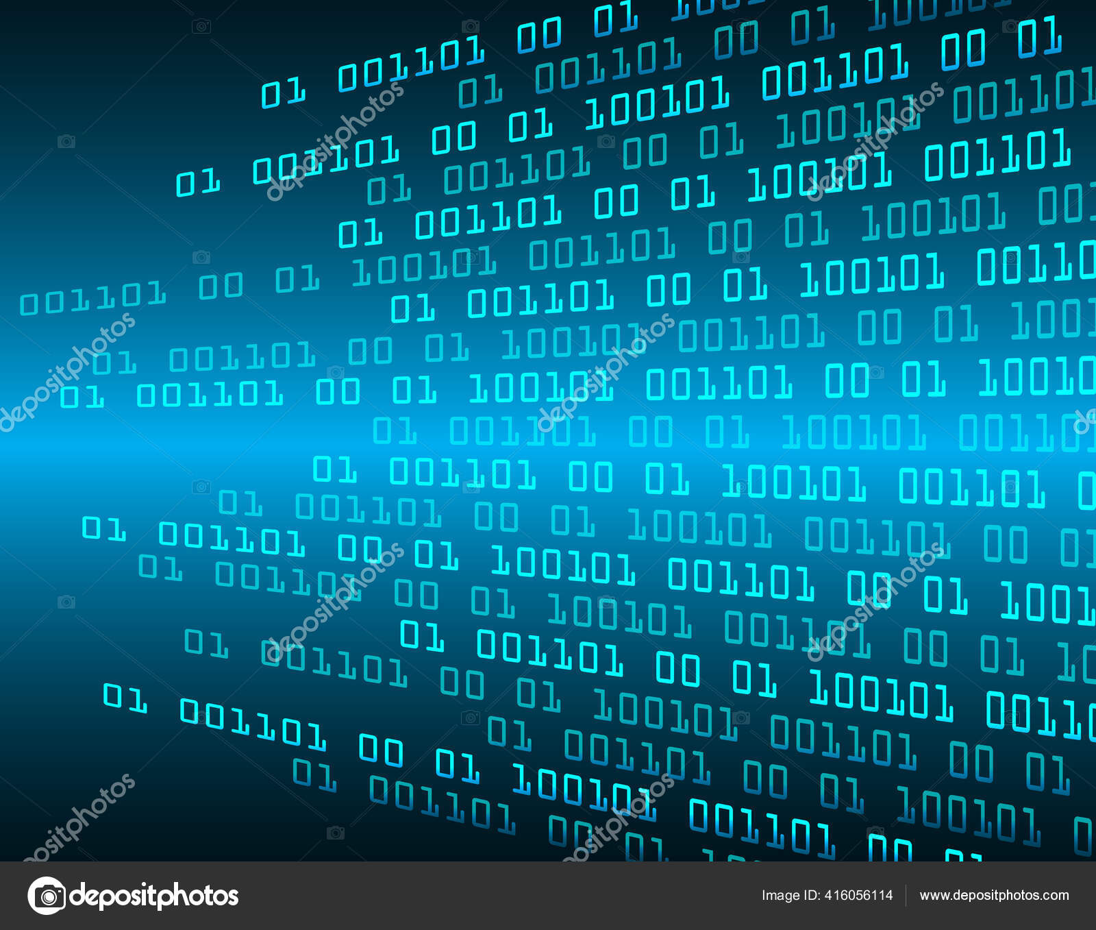Abstract Background Binary Code Blue Stock Vector Image by ©titima157 ...