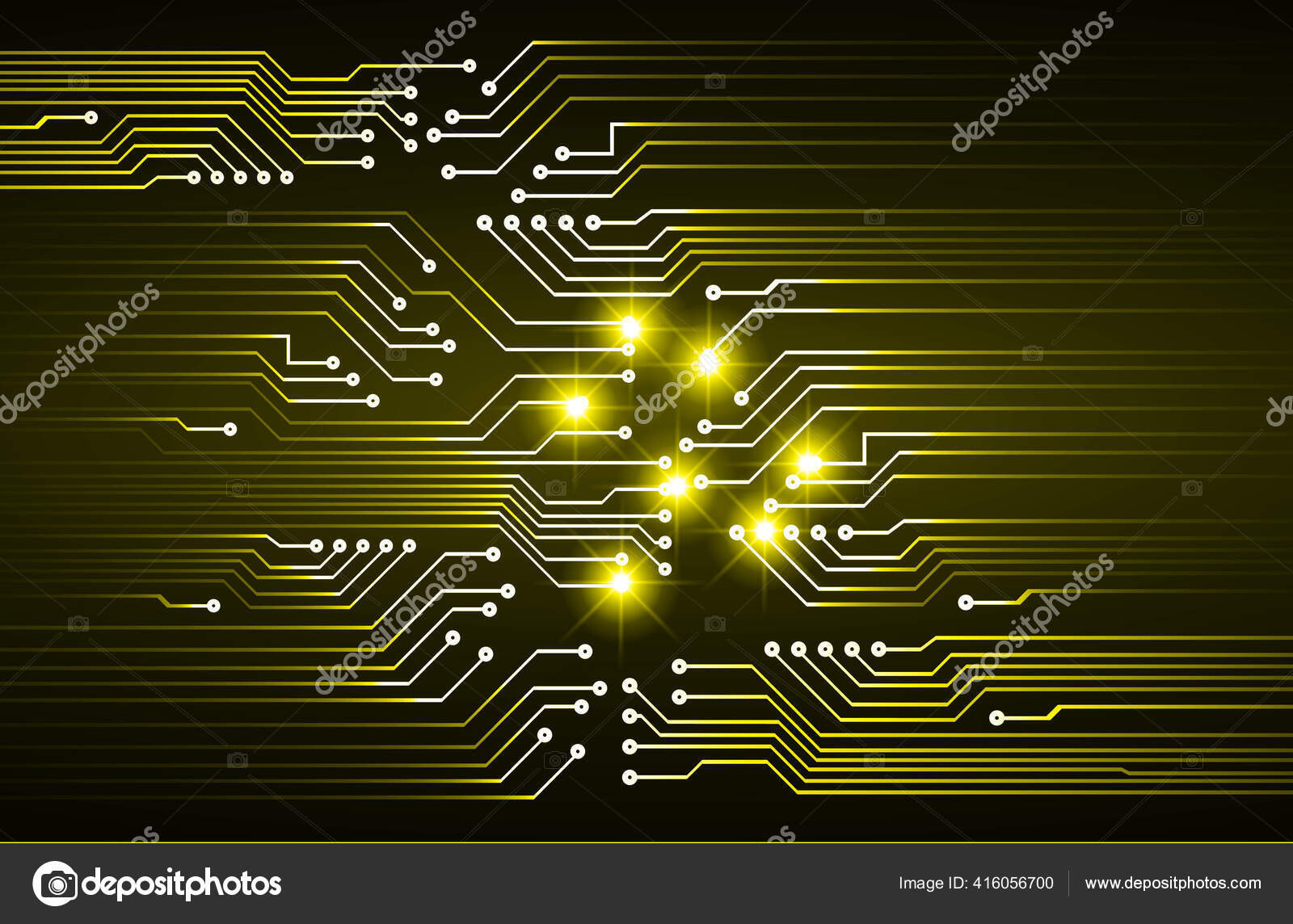 Circuit Board Electronic Microchip Stock Vector by ©titima157@gmail.com 416056700