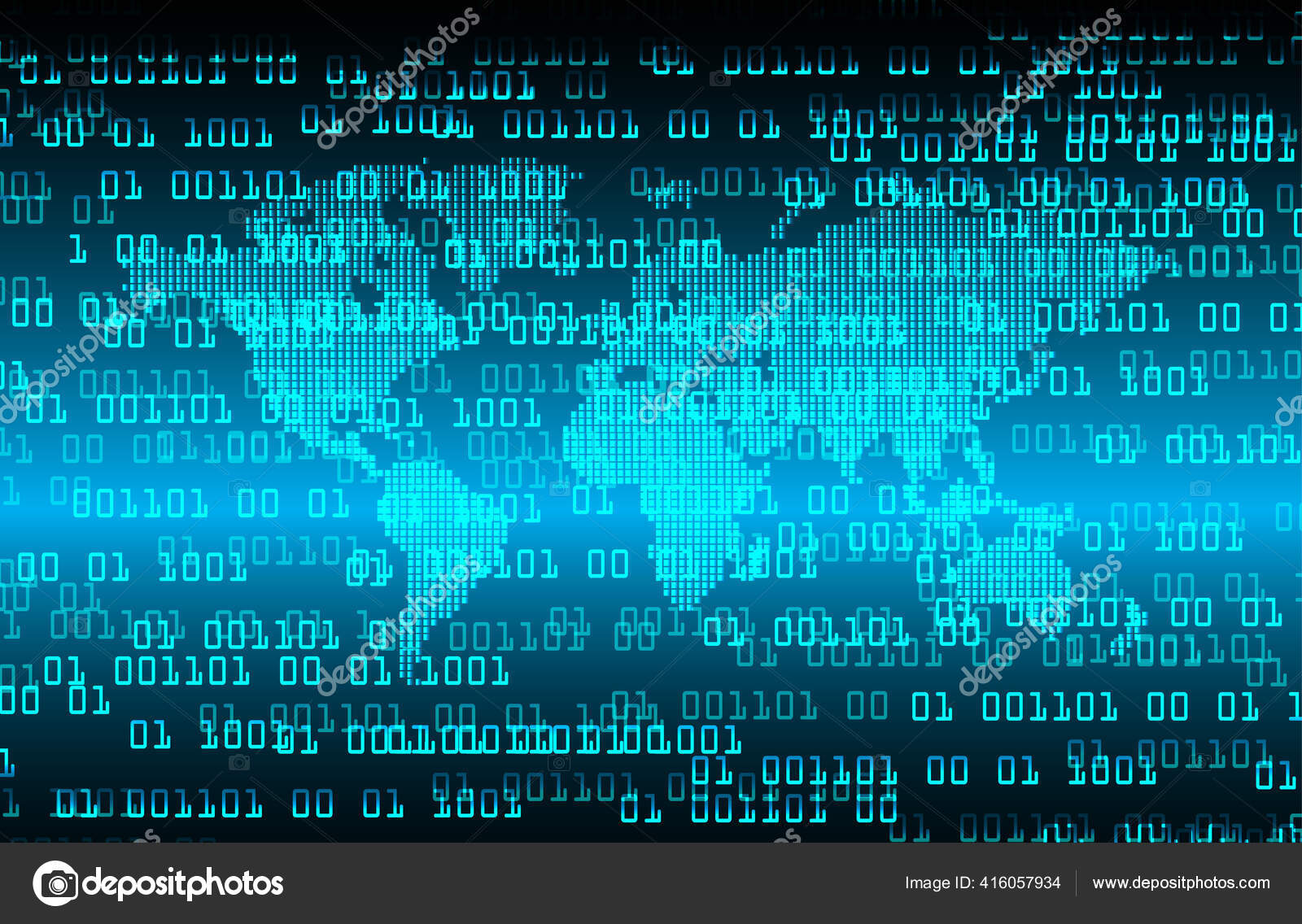 Binary Code Globe Stock Vector by ©titima157@gmail.com 416057934