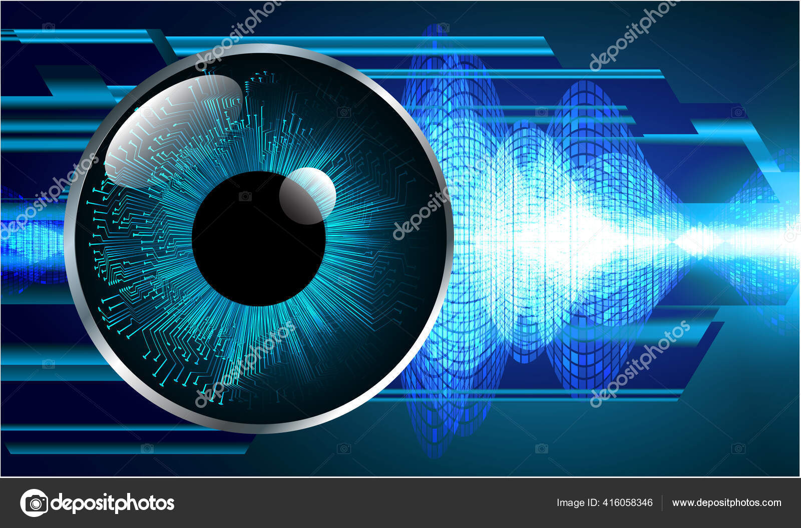 Eye Magnifying Glass Stock Vector by ©titima157@gmail.com 416058346