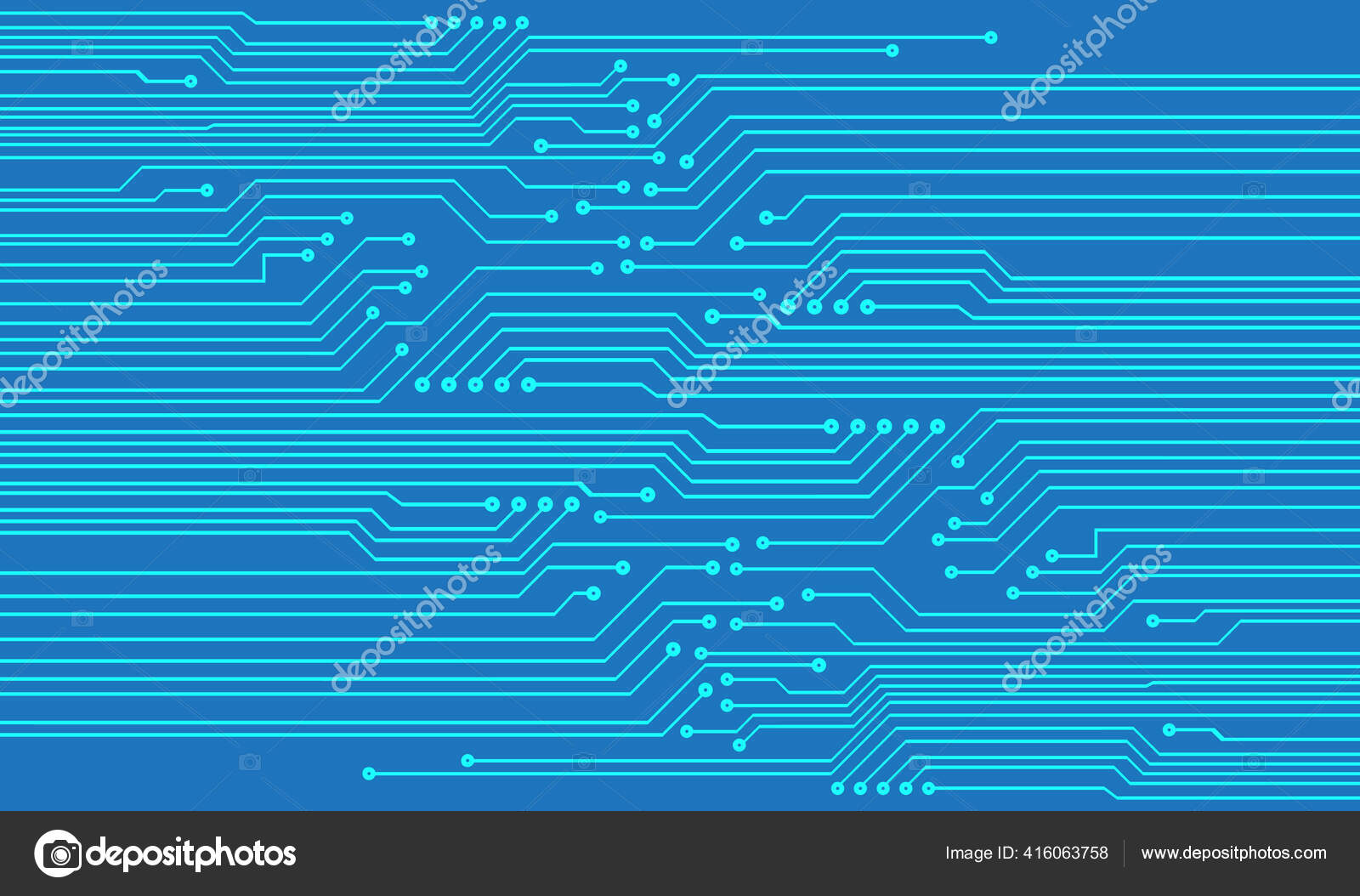 Circuit Board Blue Background Stock Vector by ©titima157@gmail.com ...