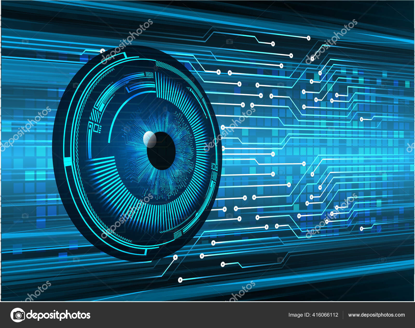 Eye Future Human Stock Vector by ©titima157@gmail.com 416066112