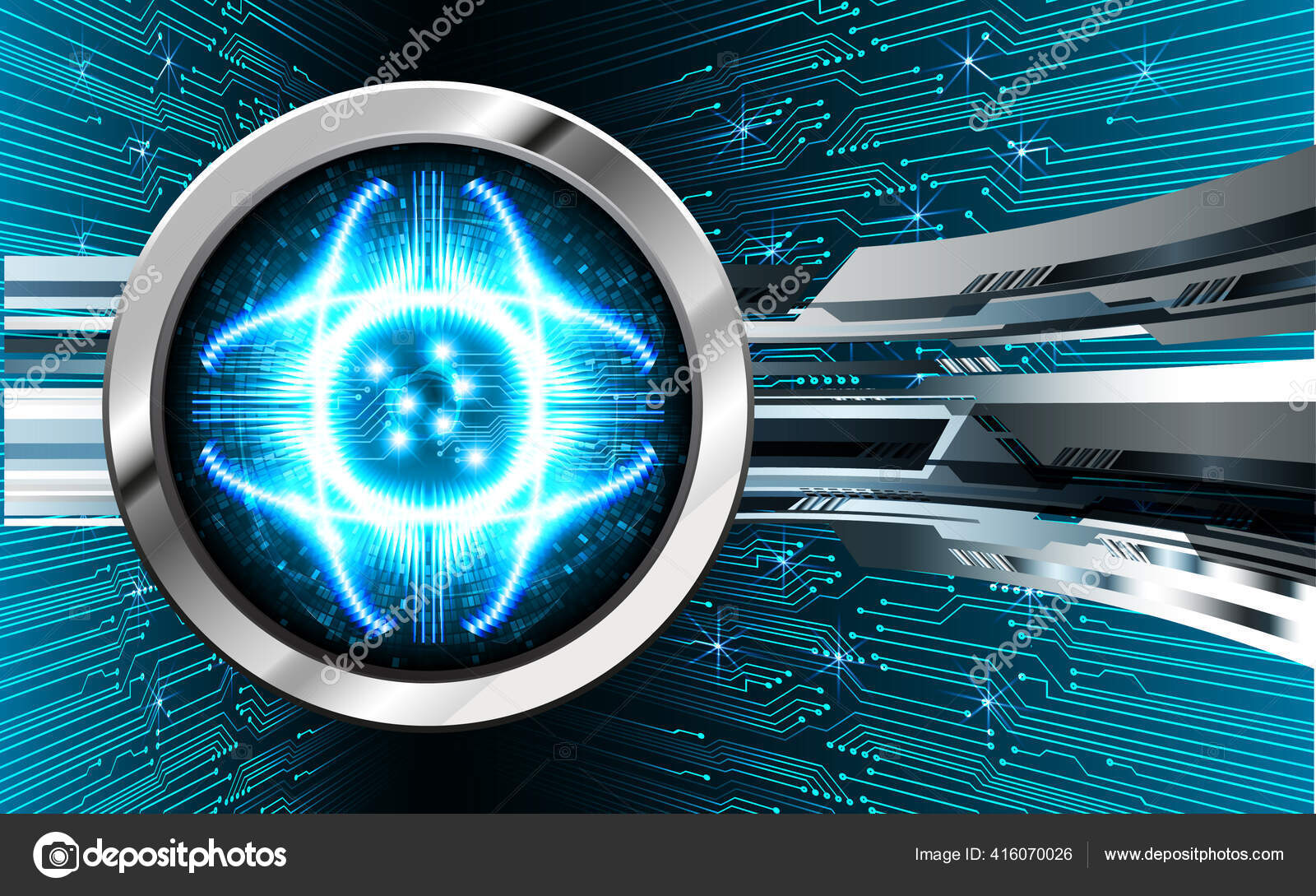 Blue Cyber Security Background Binary Code Stock Vector by ©titima157@gmail.com 416070026