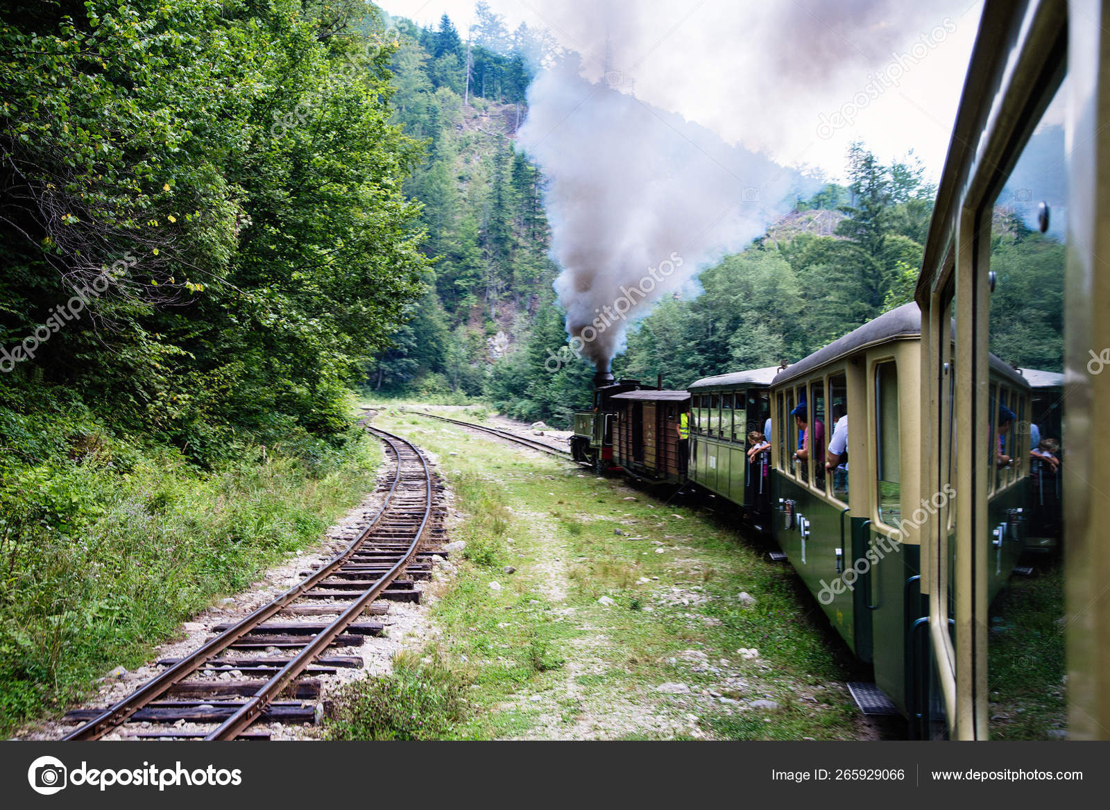 Viseu Sus Romania August 2017 View Mocanita Train Steam Train – Stock ...