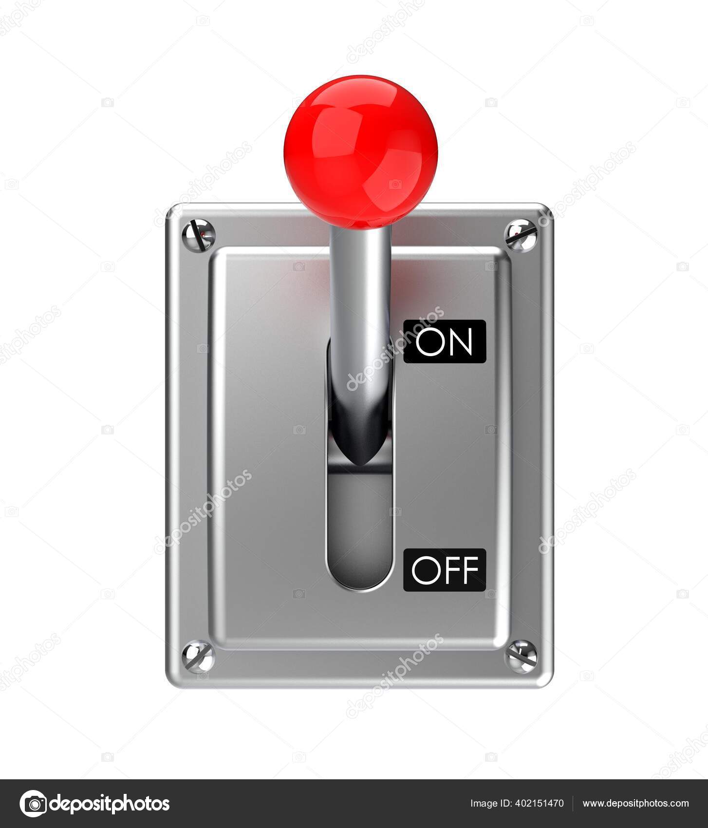 Knife Switch Knife Switch Positions Illustration Stock Photo by ...