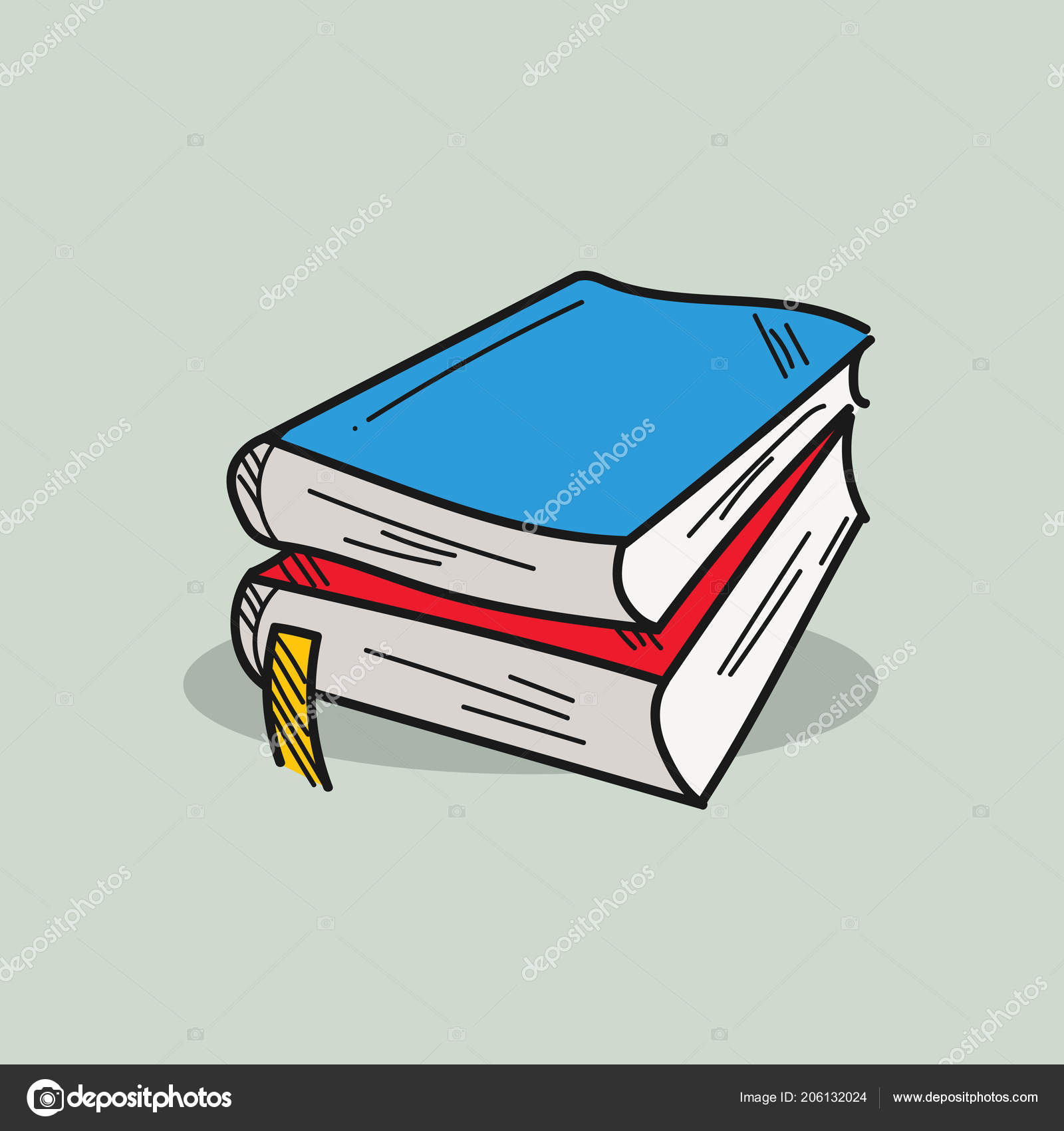 Book Illustration Color Background Stock Vector by ©Bluehousestudio ...