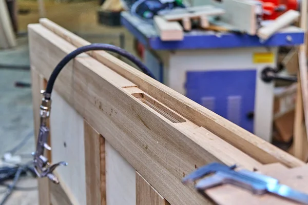 Wood Door Manufacturing Process Door Leaf Door Hinge Installation ...