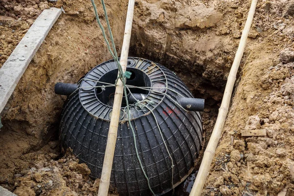 Septic tank installation Stock Photos, Royalty Free Septic tank ...