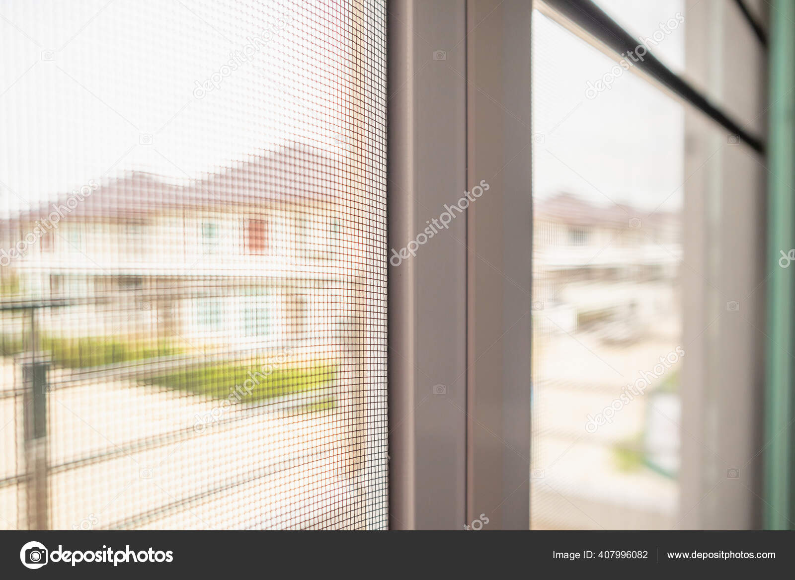 Mosquito Net Wire Screen House Window Protection Insect Stock Photo by ...